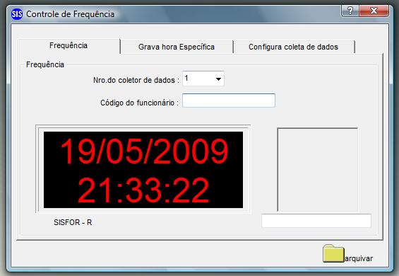 WORKPAGE - SISTEMAS : SISFOR - Sistema de Ponto e Controle de Acesso